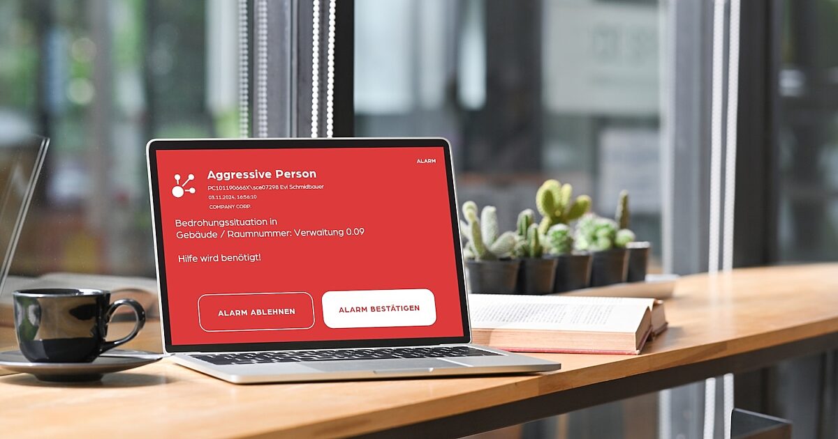 safeREACH Desktop App: Alarmierung auf PC & Laptop
